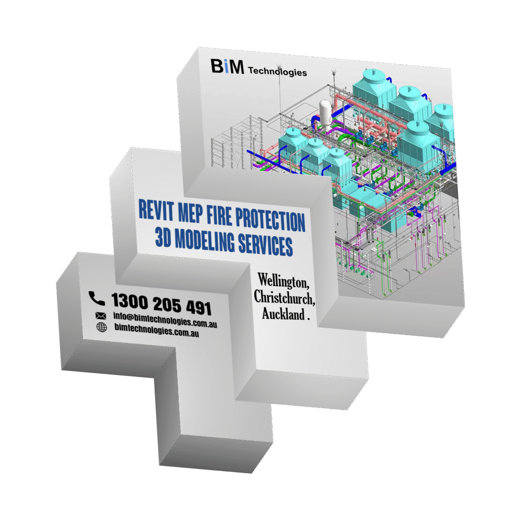 Revit MEP fire protection 3d modeling services Wellington-bim