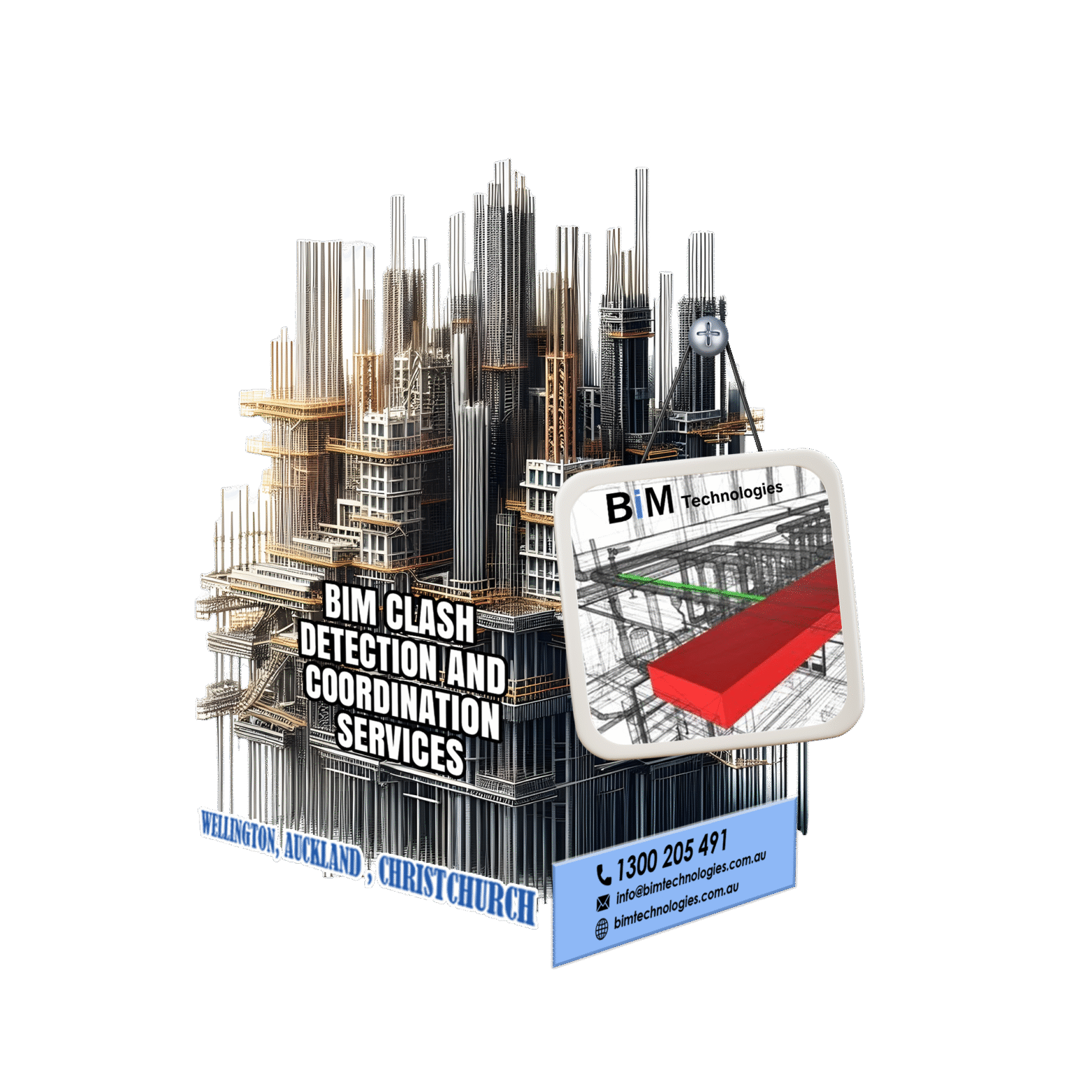 BIM clash detection,coordination services Wellington-bimtech